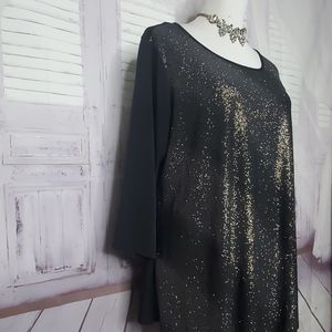 NY Collection | Tops | Ny Collection Plus Size X Metallic Sparkly Top ...